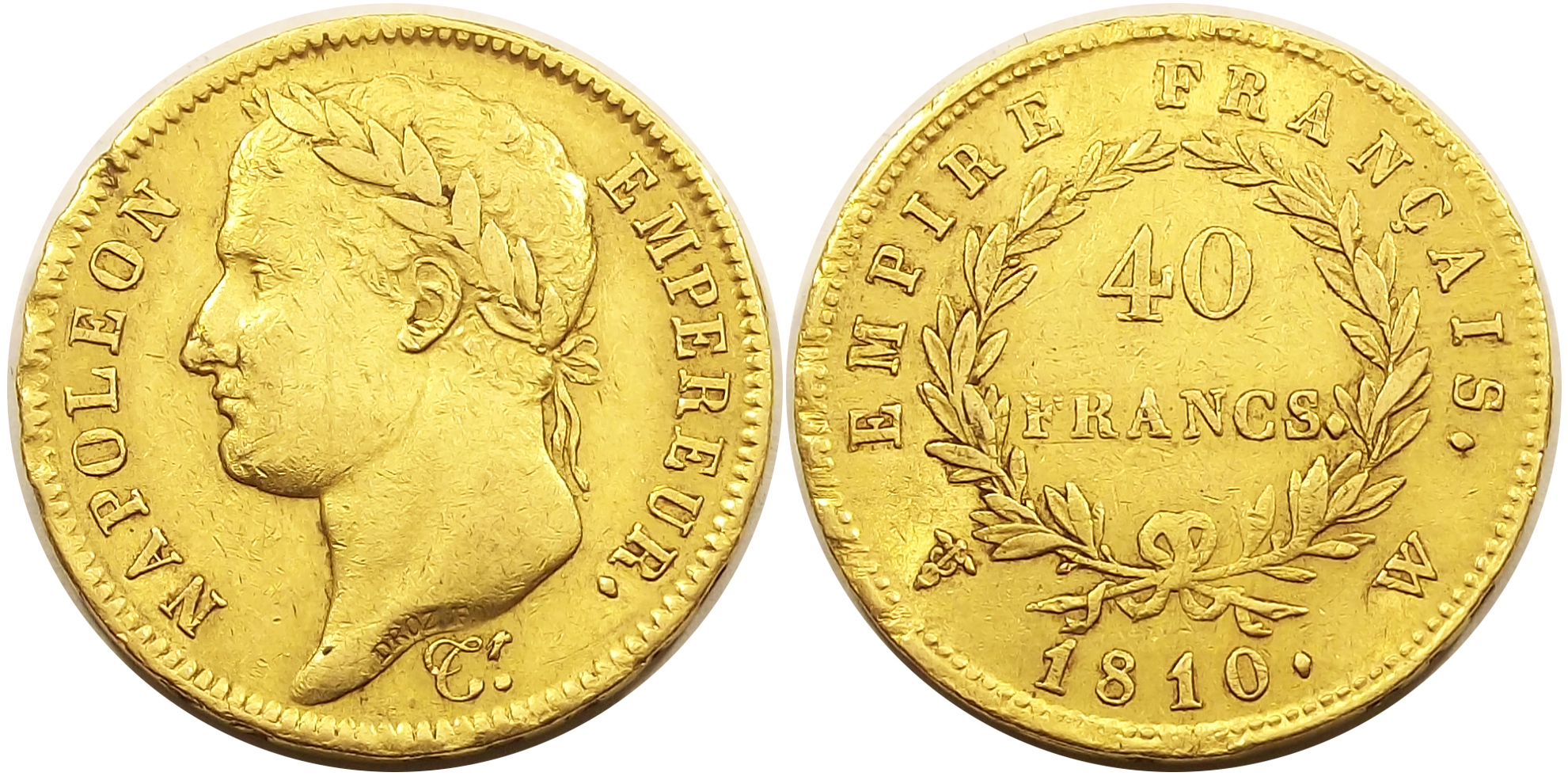 40 francs 1810 W Bonaparte Napoleon | Zomi Numizmatika
